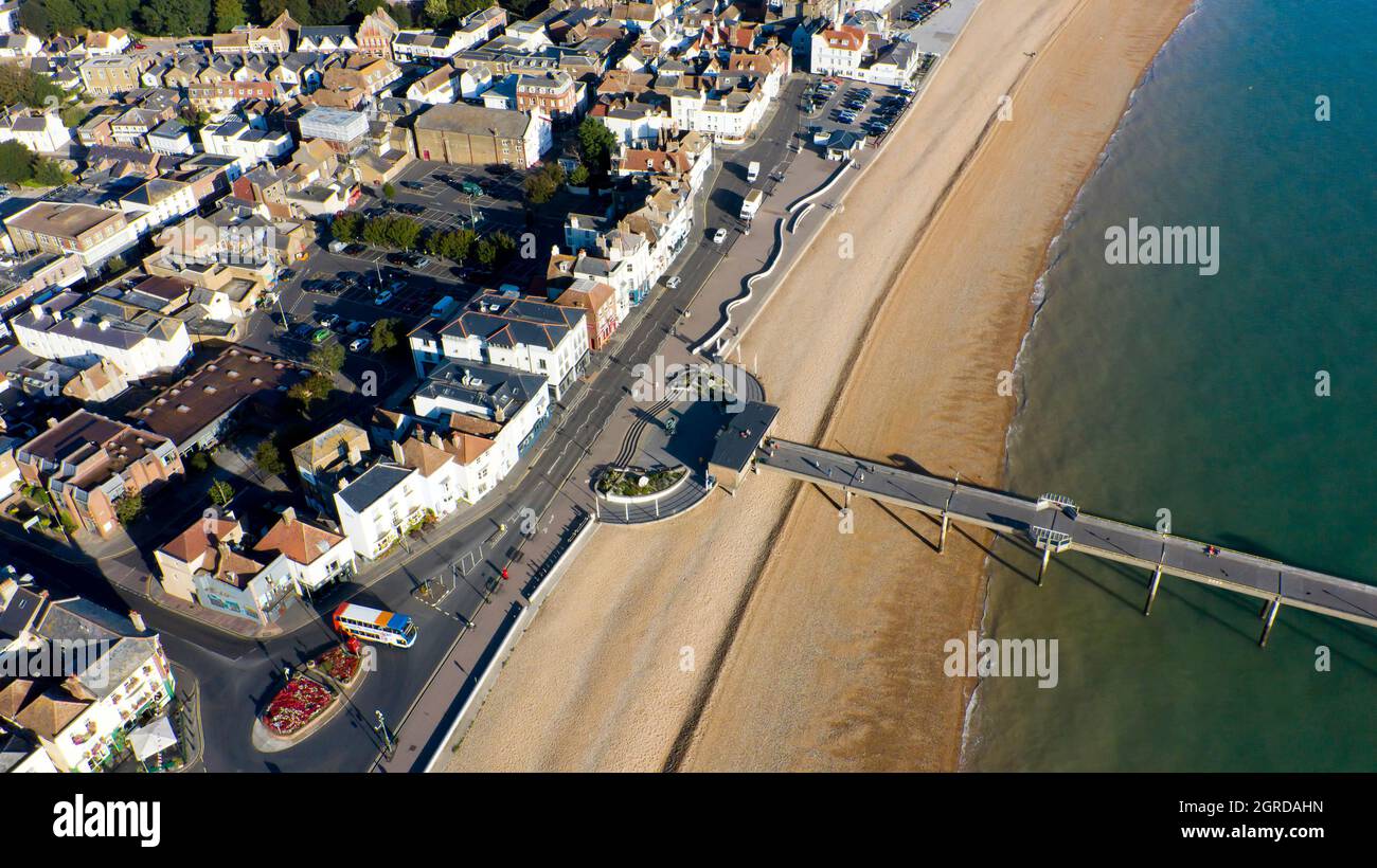 Aerial View of Deal Pier Stock Photo - Alamy