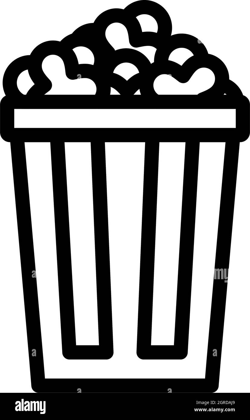 Cinema Popcorn Icon Stock Vector Image & Art - Alamy