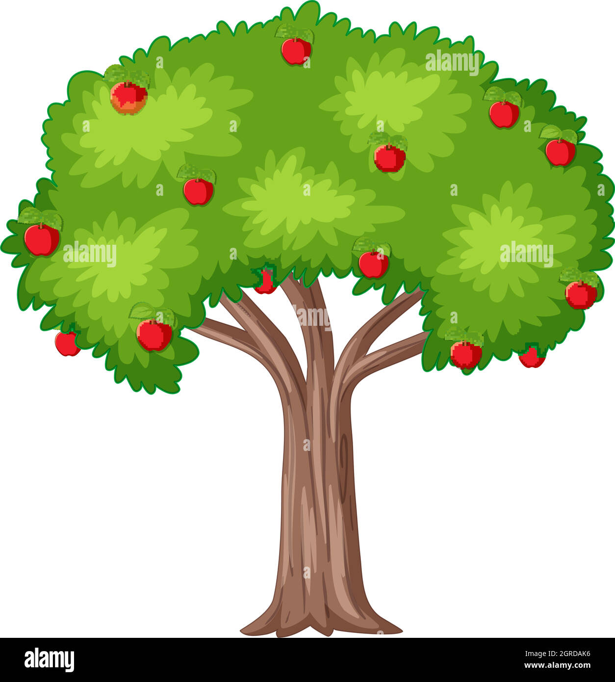Planting apple tree Stock Vector Images - Alamy