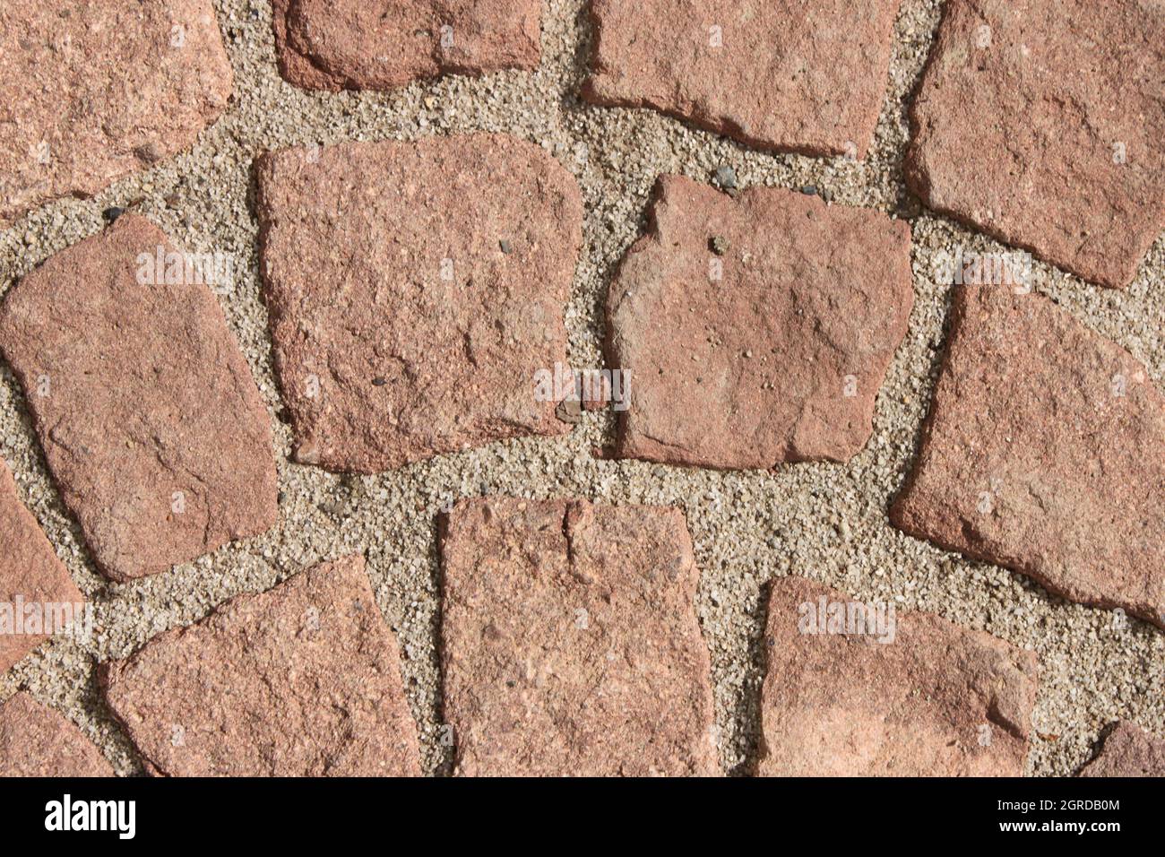 red cobblestone sidewalk Stock Photo - Alamy
