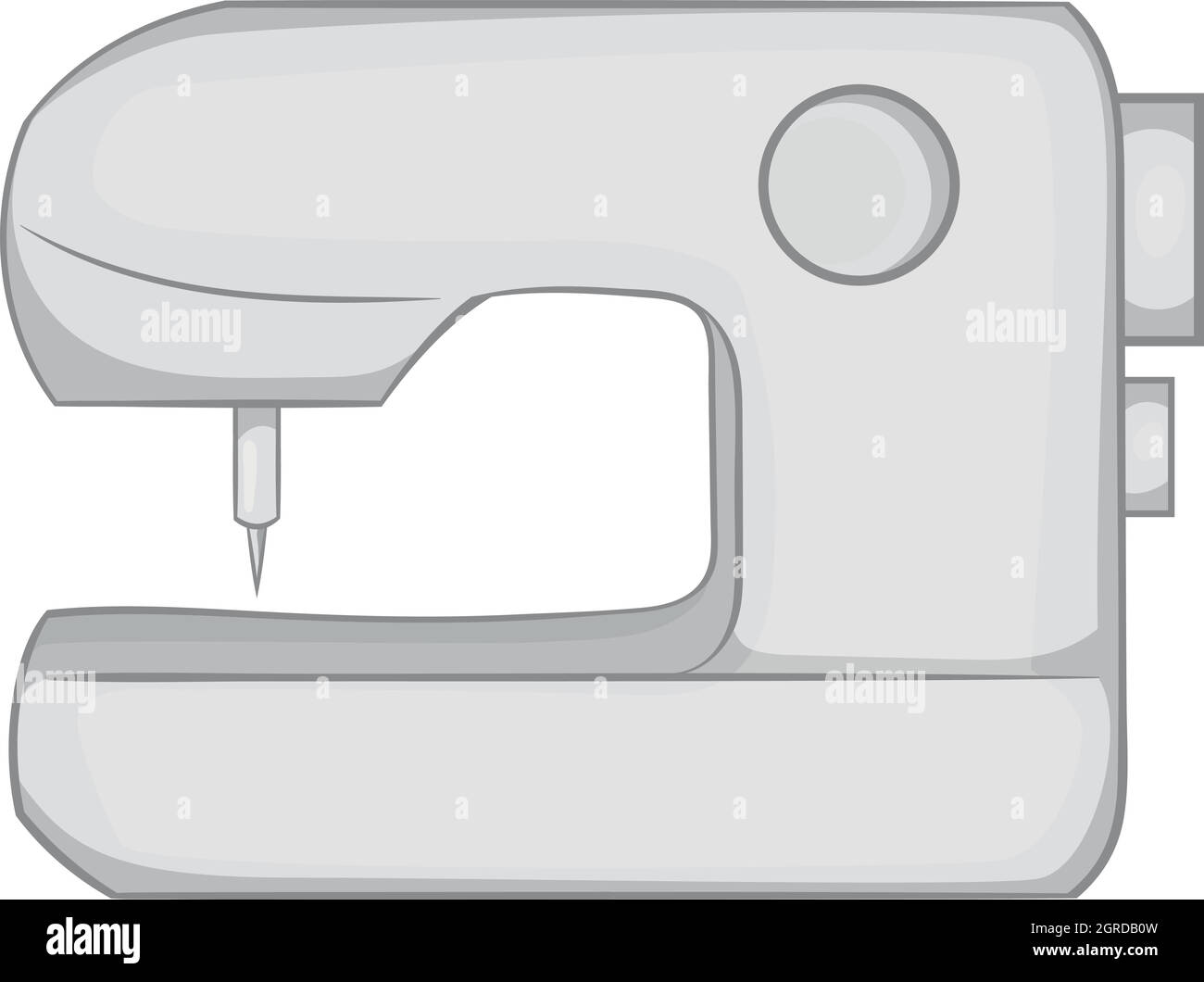 Sewing machine icon, black monochrome style Stock Vector Image & Art ...