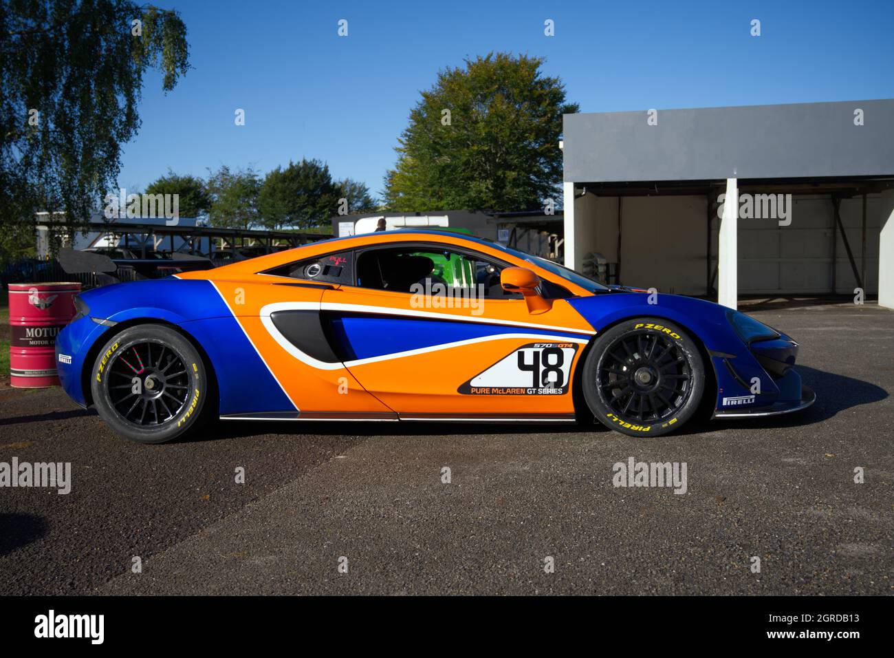 McLaren 720s GT4 in race trim, a 4 Litre V8 Twin Turbocharged supercar ...
