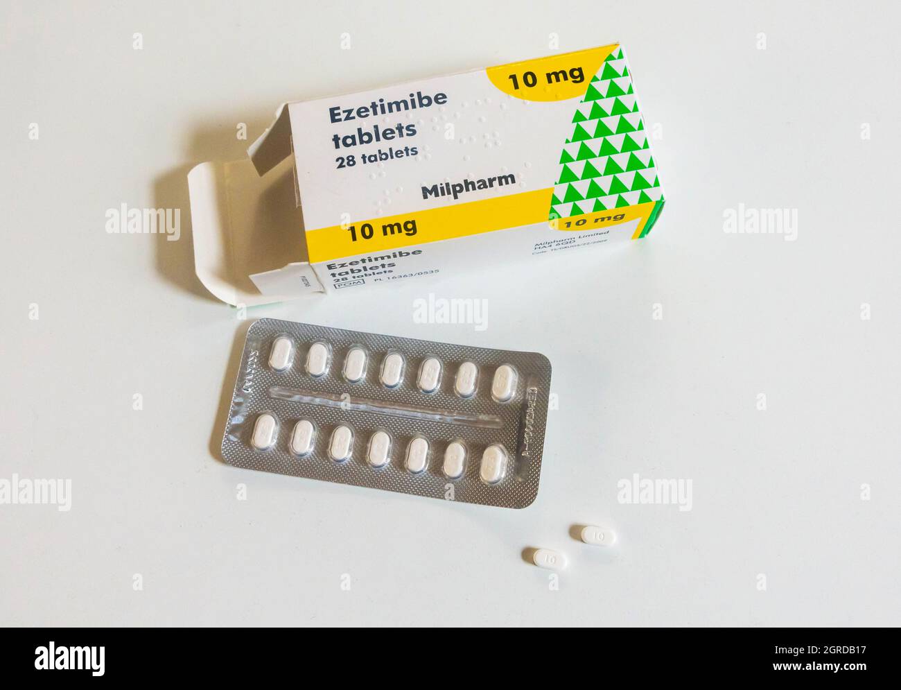 10 mg Ezetimibe tablets, a new prescription medication to control ...