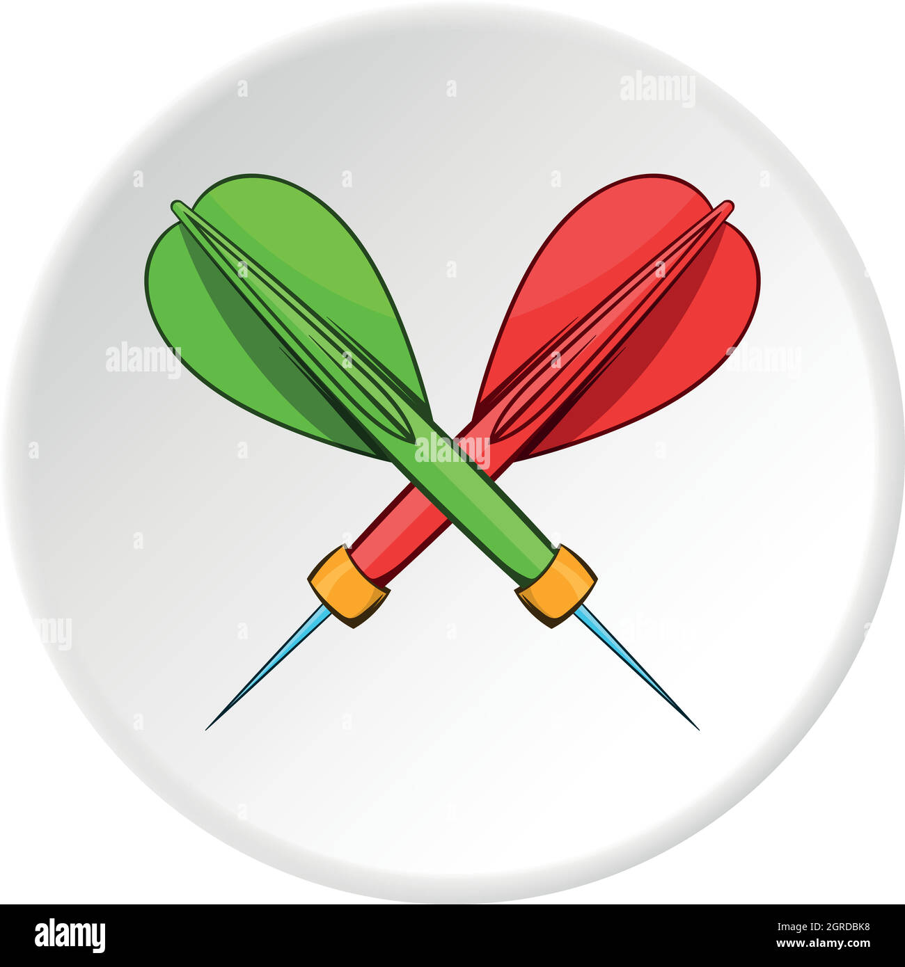 Darts icon, cartoon style Stock Vector Image & Art - Alamy