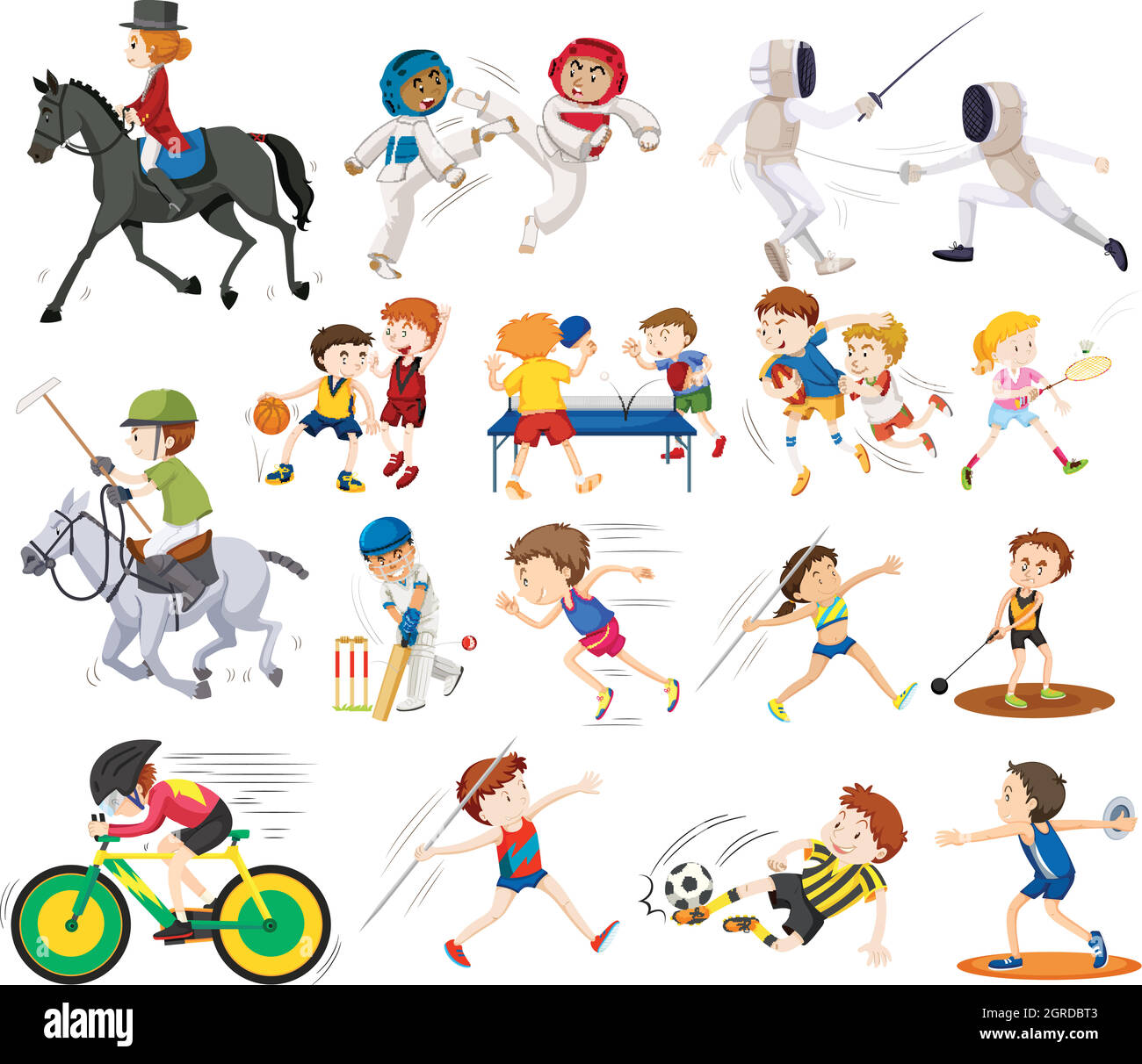 People doing different kinds of sports Stock Vector Image & Art - Alamy