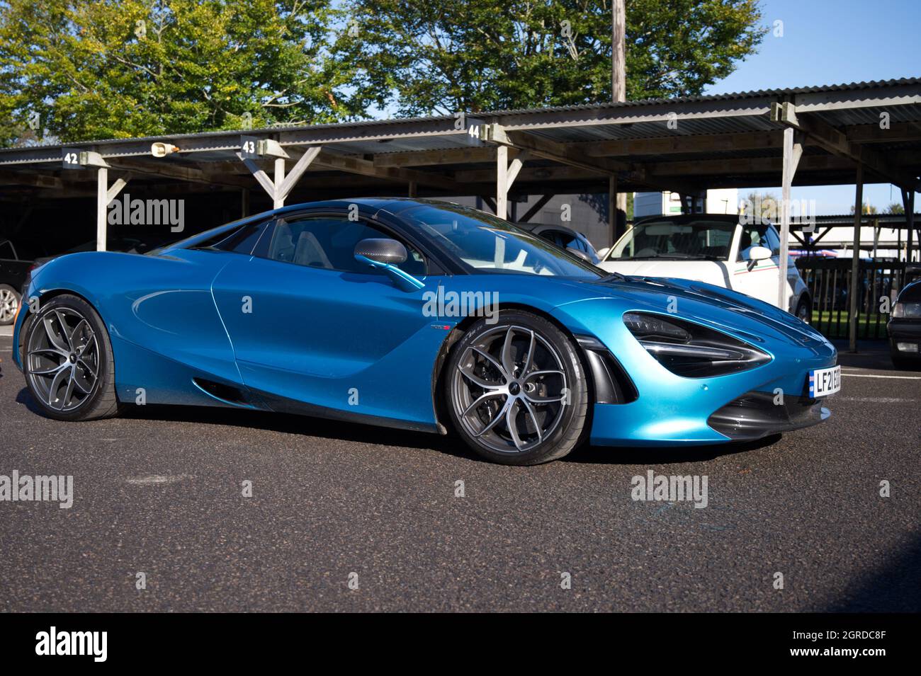 McLaren 720s in blue, a 4 Litre V8 Twin Turbocharged supercar with ...