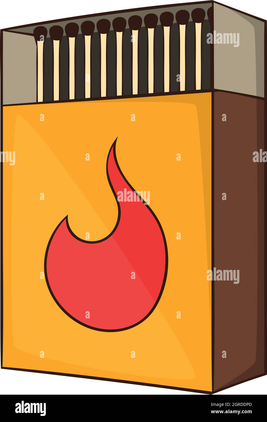 Box of matches icon, cartoon style Stock Vector Image & Art - Alamy