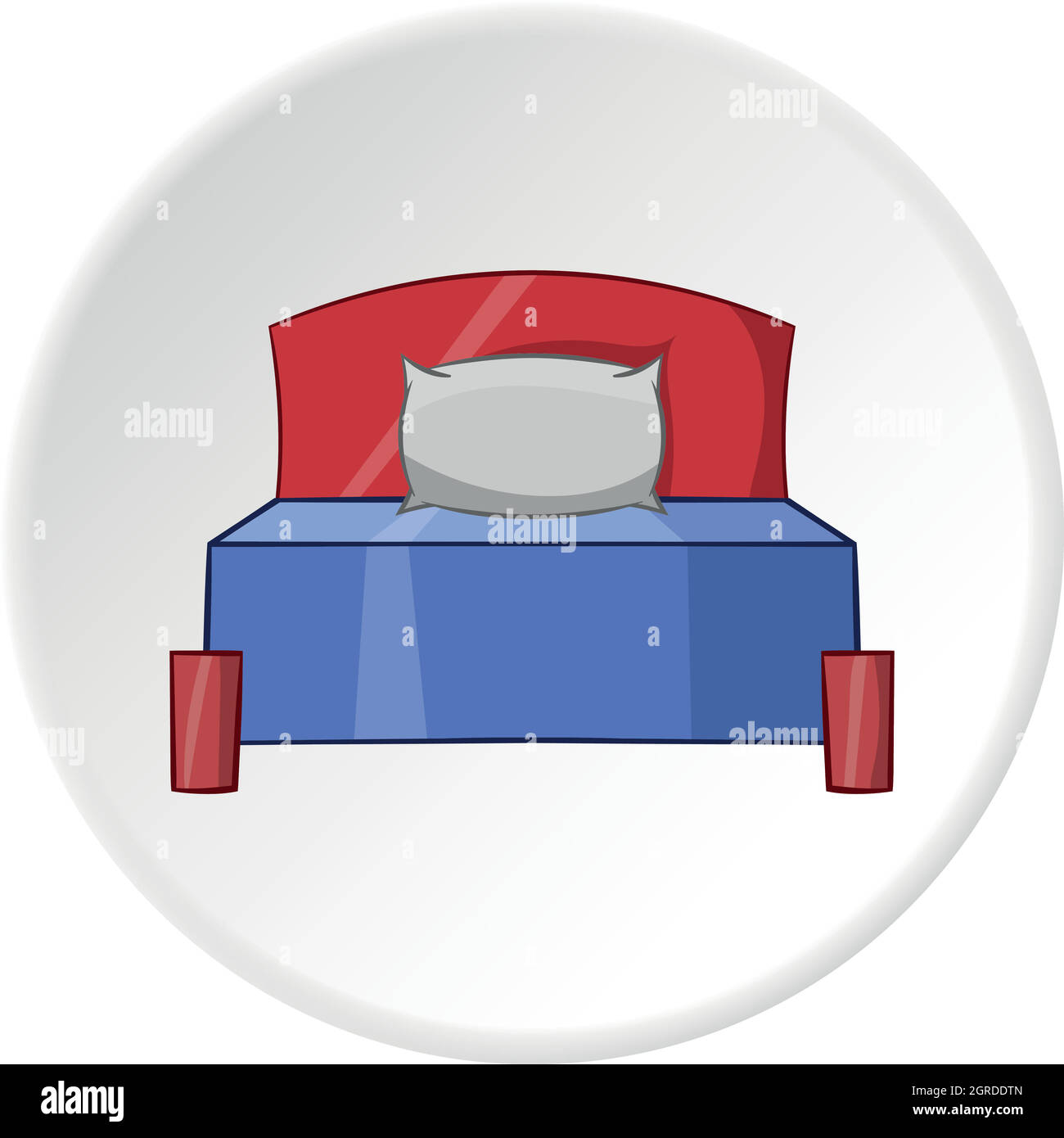 Bed icon, cartoon style Stock Vector Image & Art - Alamy