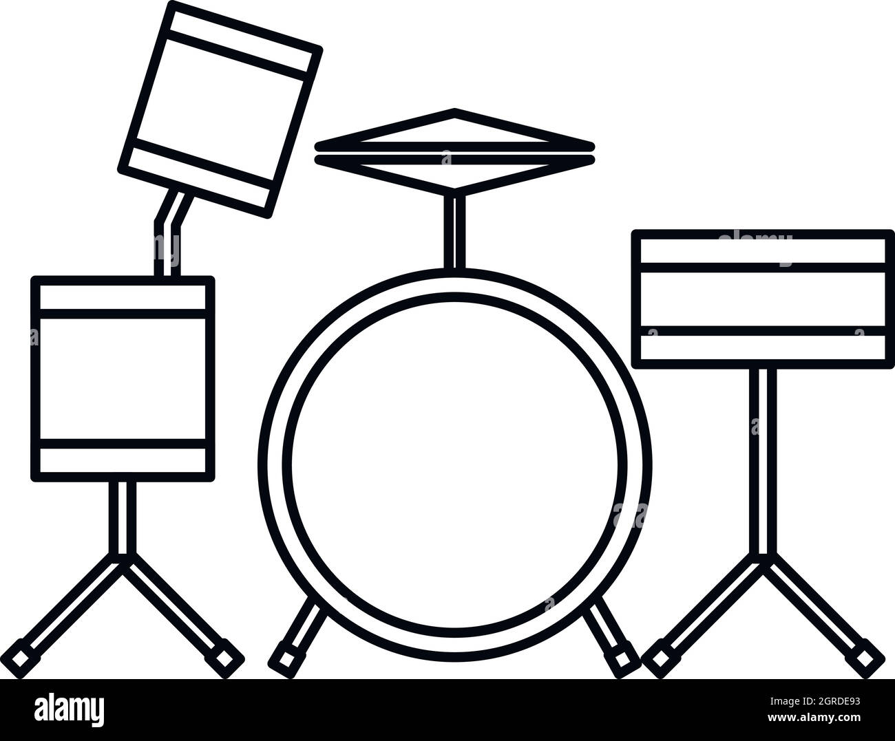 Musical drums Stock Vector Images - Alamy