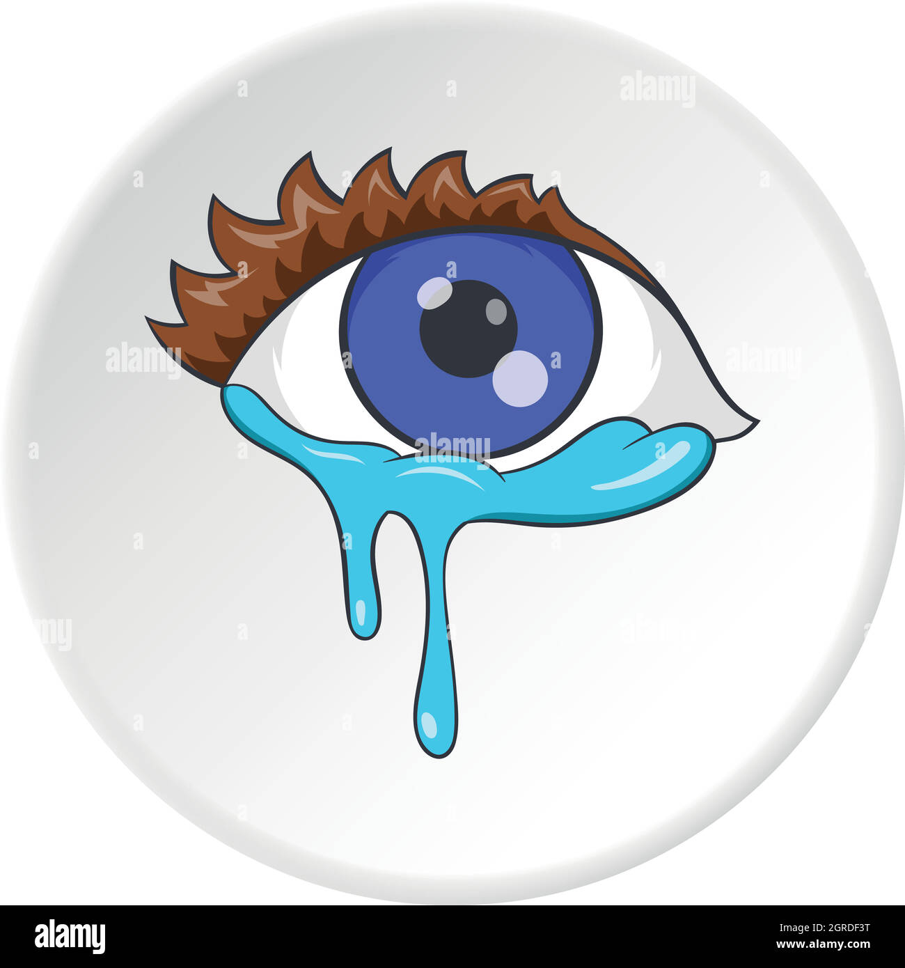 Crying eyes icon, cartoon style Stock Vector Image & Art - Alamy