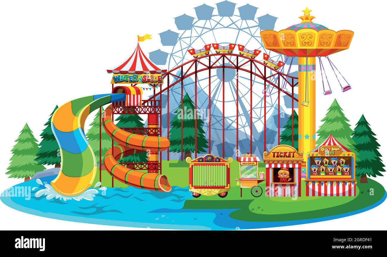 Fun water theme park Stock Vector Image & Art - Alamy