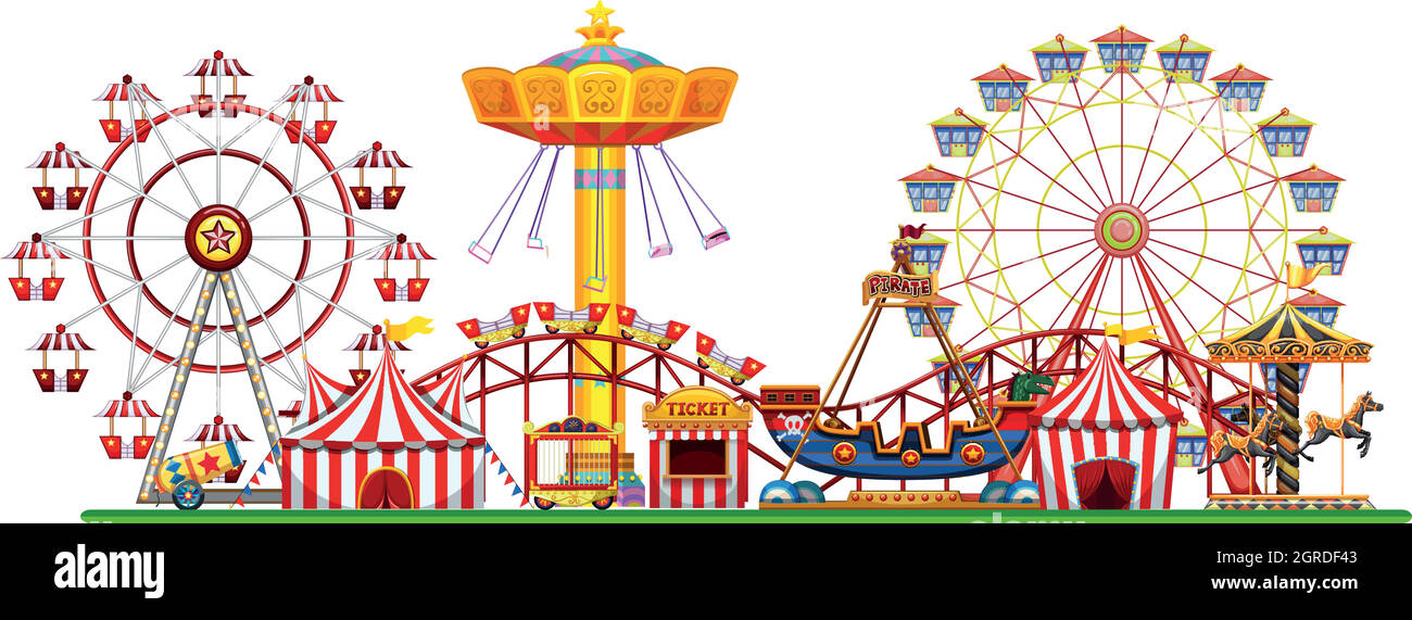 Fairground art Stock Vector Images - Alamy