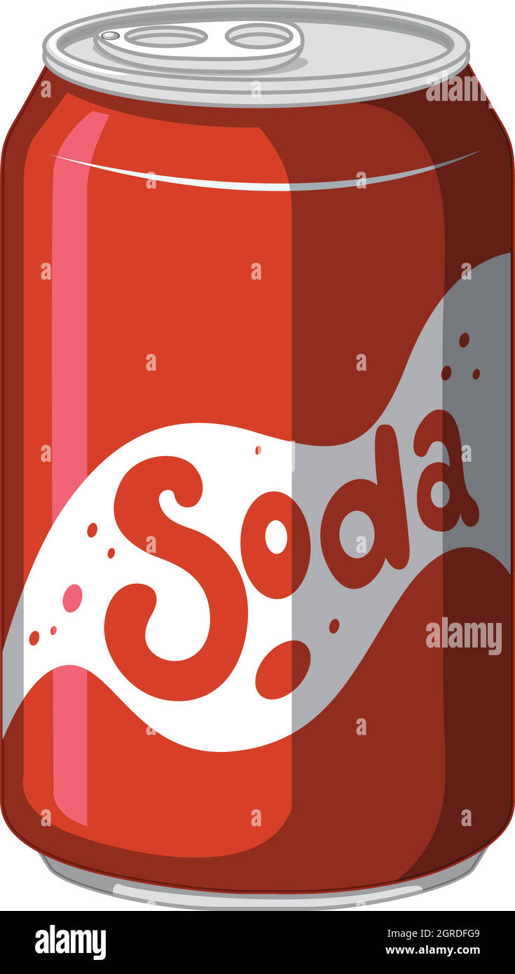 Soda drink in can Stock Vector Images - Alamy