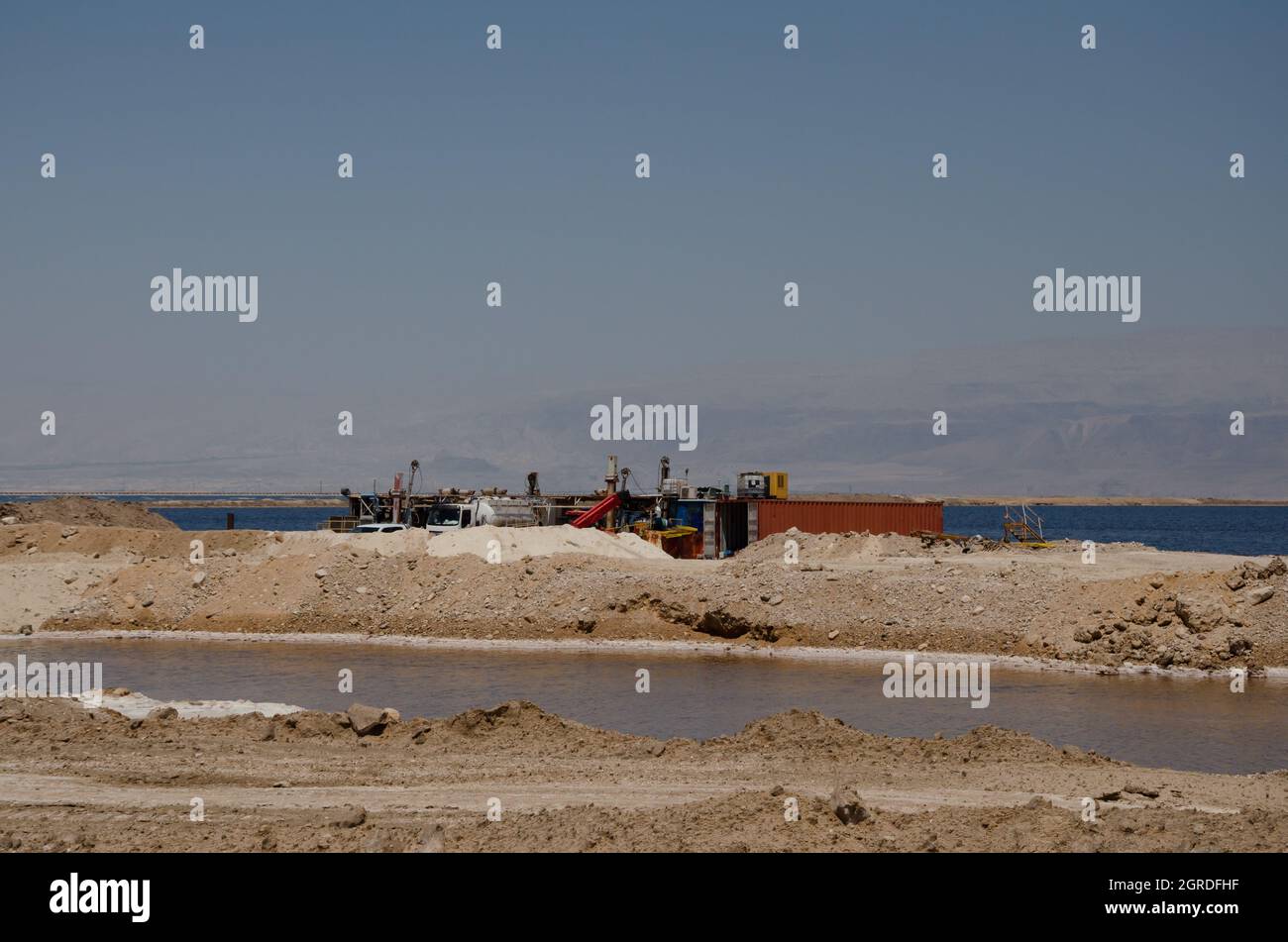 extraction of salt and mud from the dead sea for the production of ...