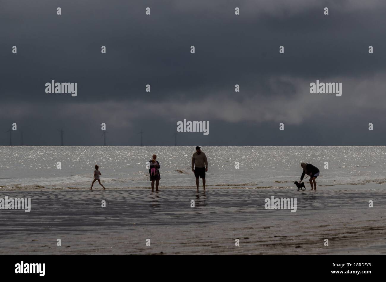 Wet weather beach hi-res stock photography and images - Alamy