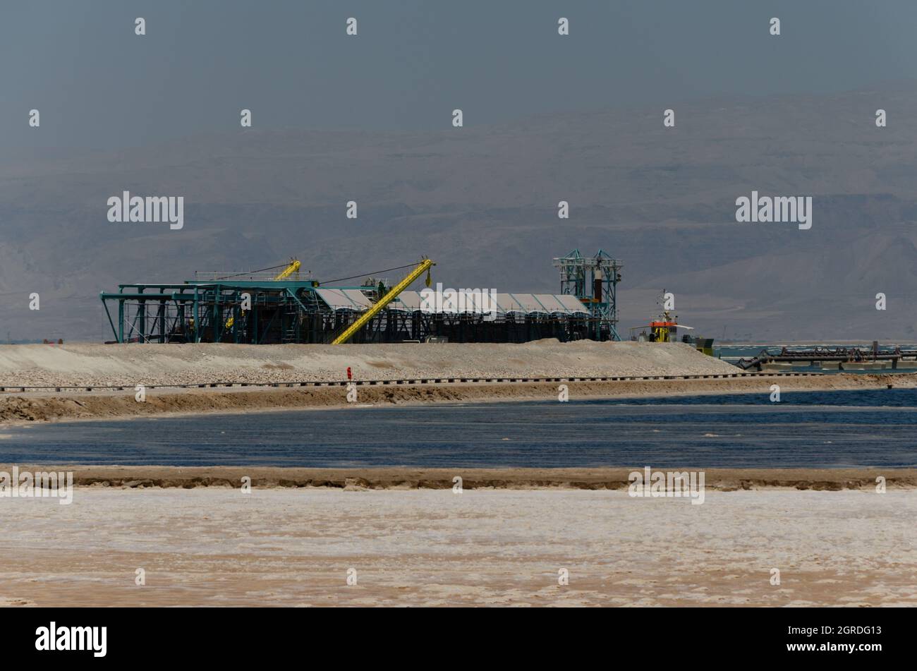 extraction of salt and mud from the dead sea for the production of ...