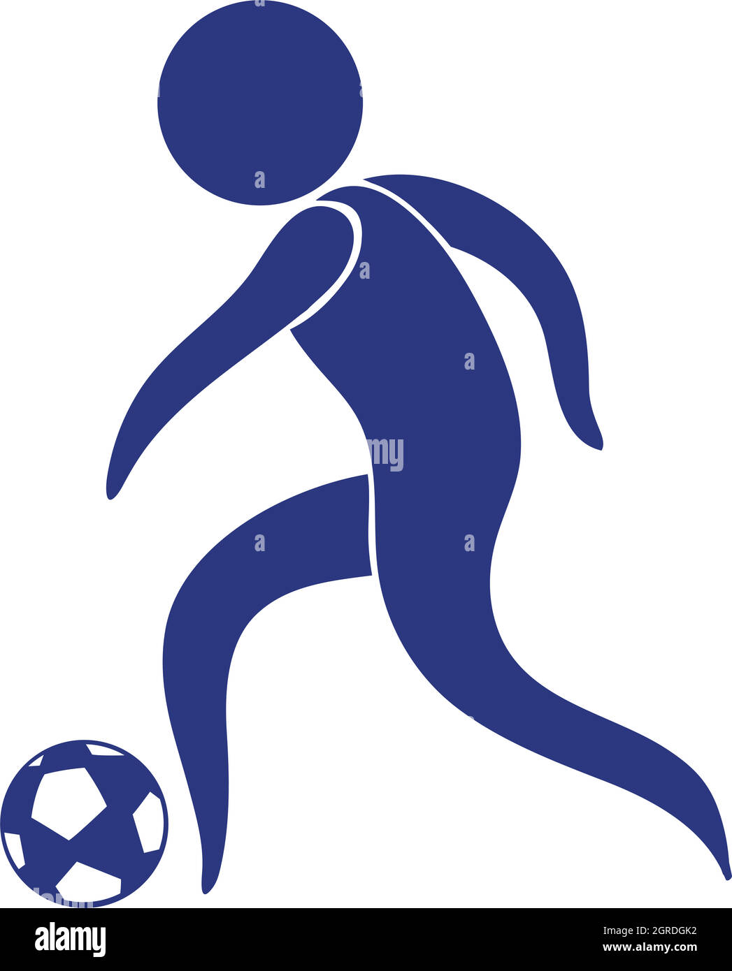 Football man sport Stock Vector Images - Alamy