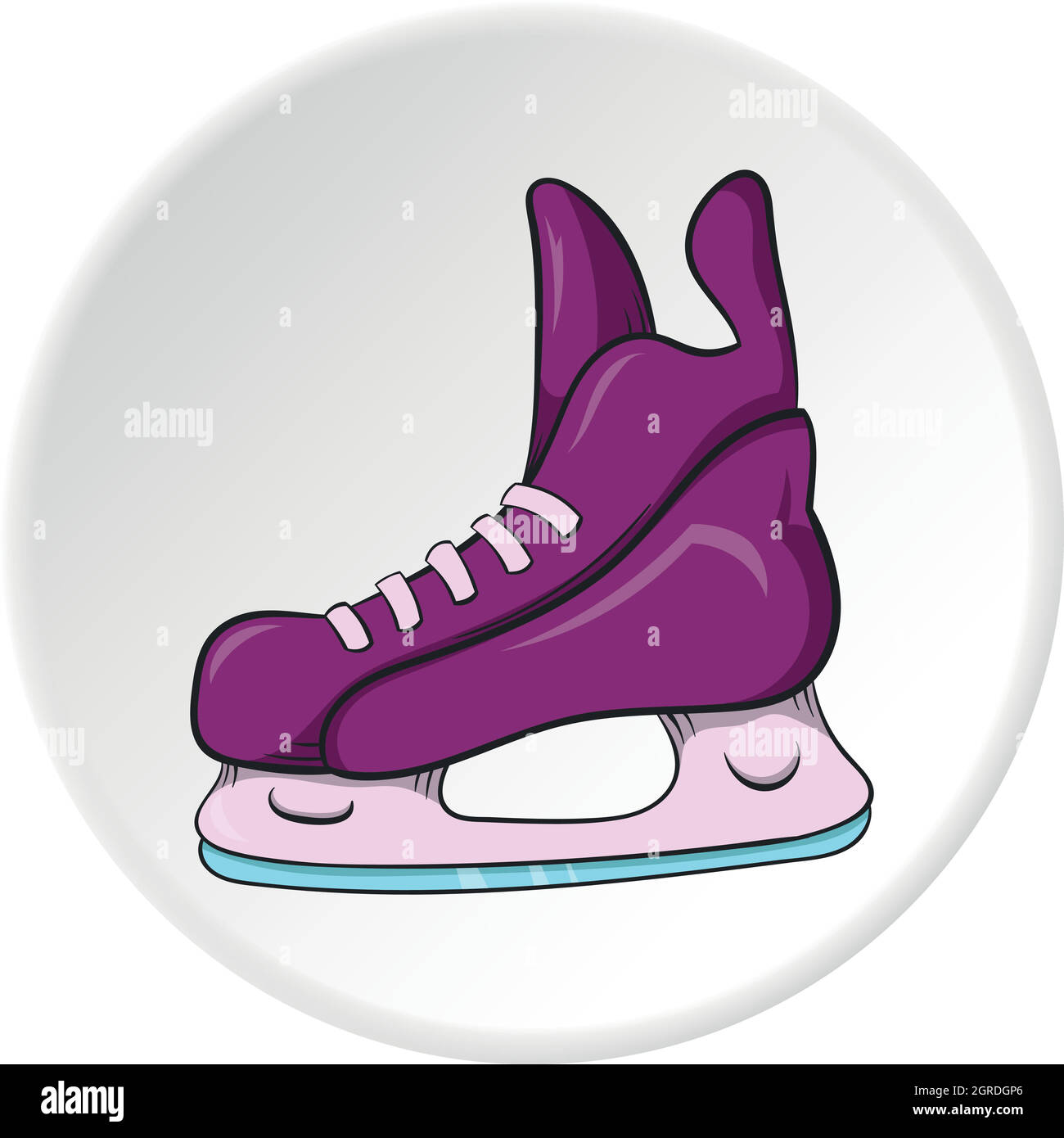 Skates icon, cartoon style Stock Vector Image & Art - Alamy