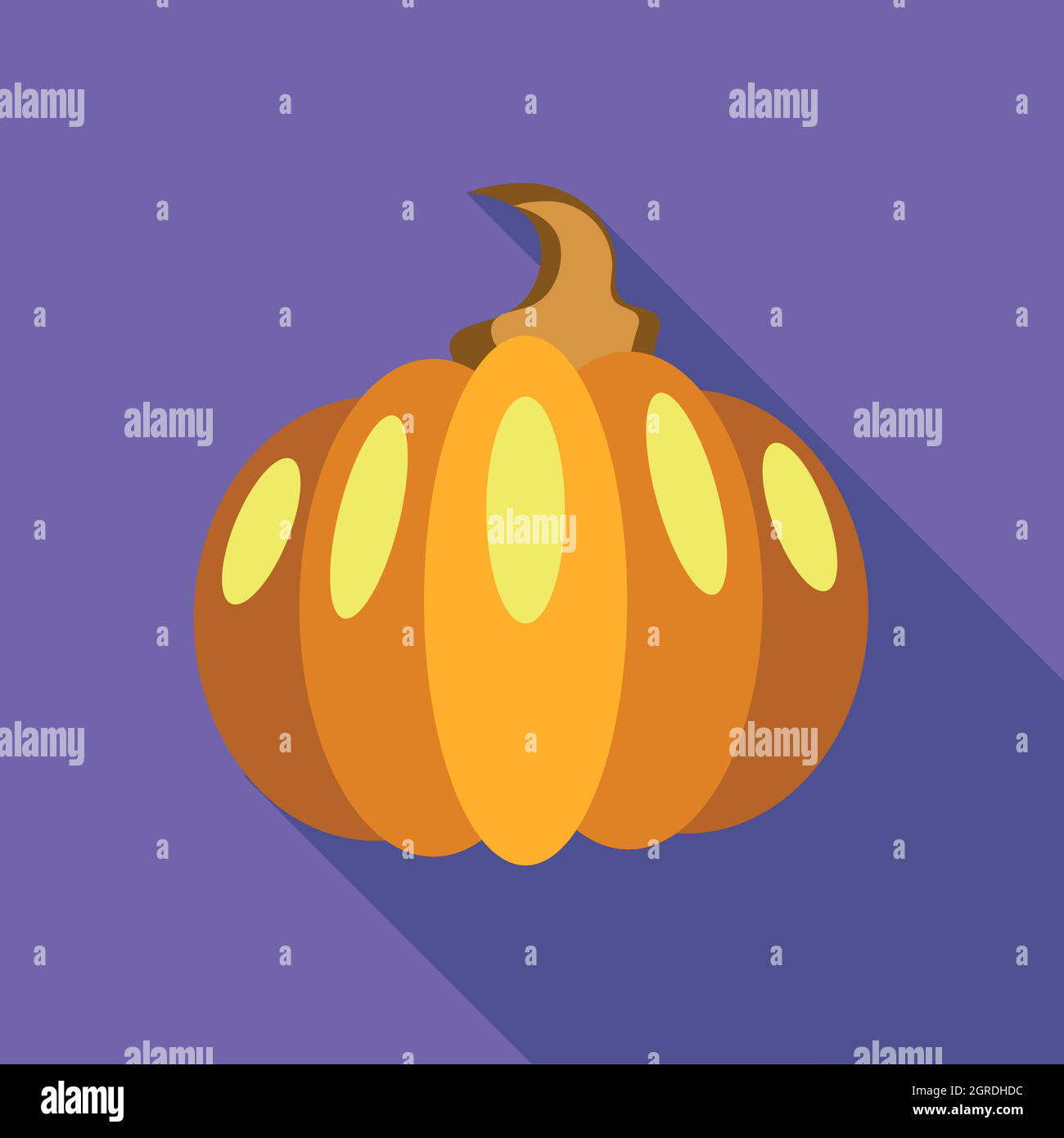 Long yellow pumpkin Stock Vector Images - Alamy