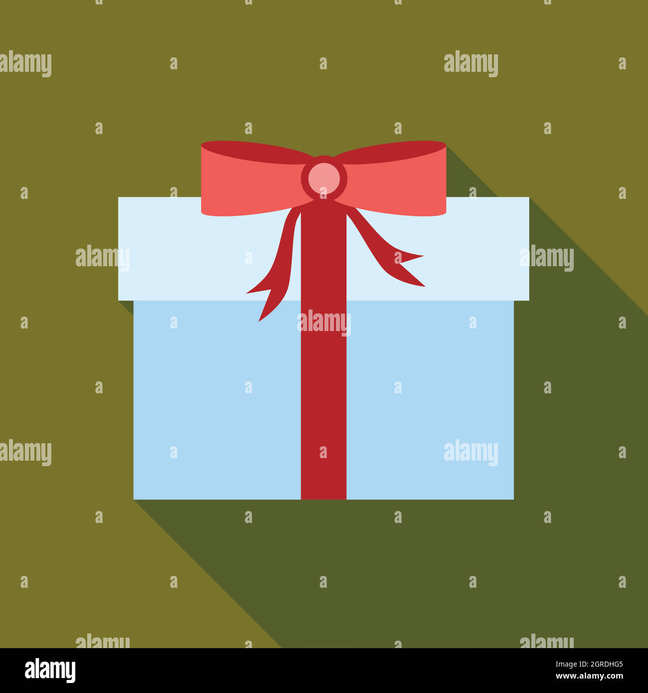 Flat christmas gift box Stock Vector Images - Alamy