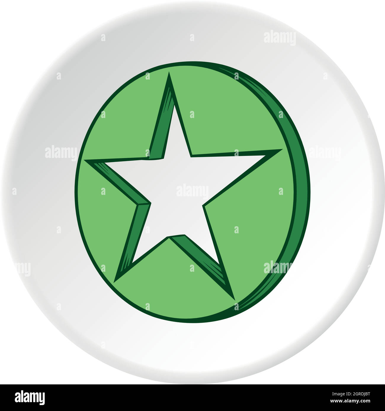 Star in circle icon, cartoon style Stock Vector Image & Art - Alamy
