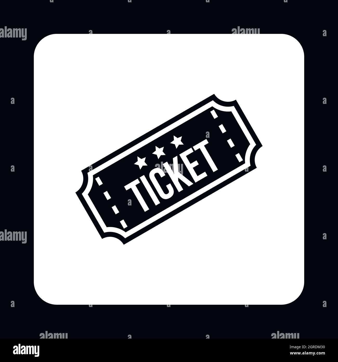 Retro cinema ticket film Stock Vector Images - Alamy