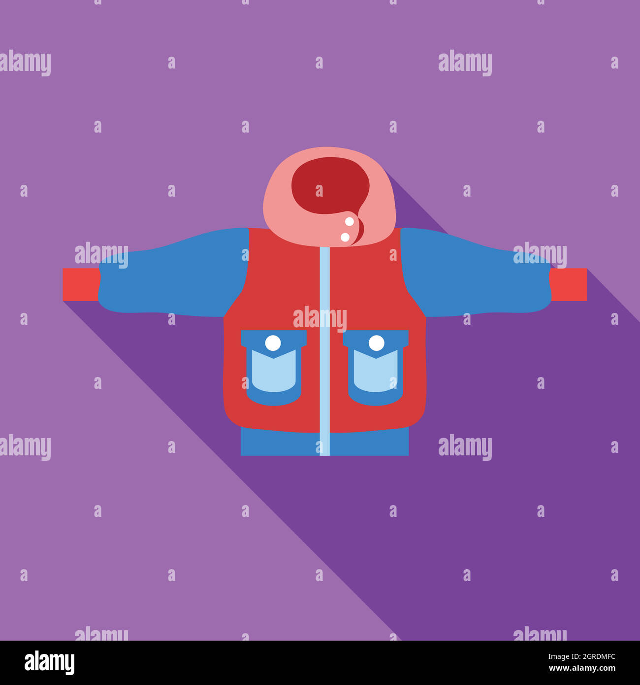 Icon winter jacket Stock Vector Images - Alamy