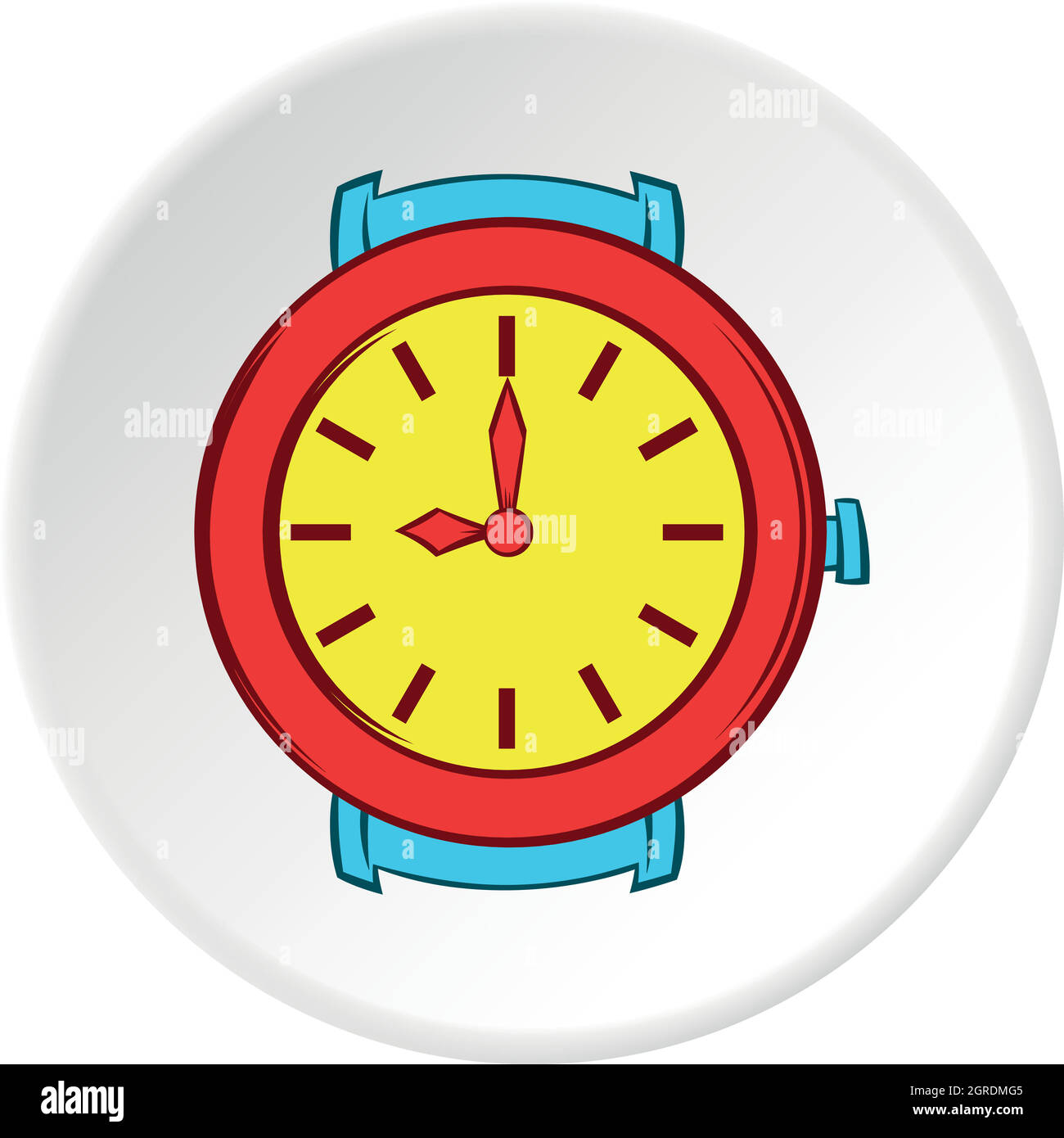 Round wrist watch icon, cartoon style Stock Vector Image & Art - Alamy