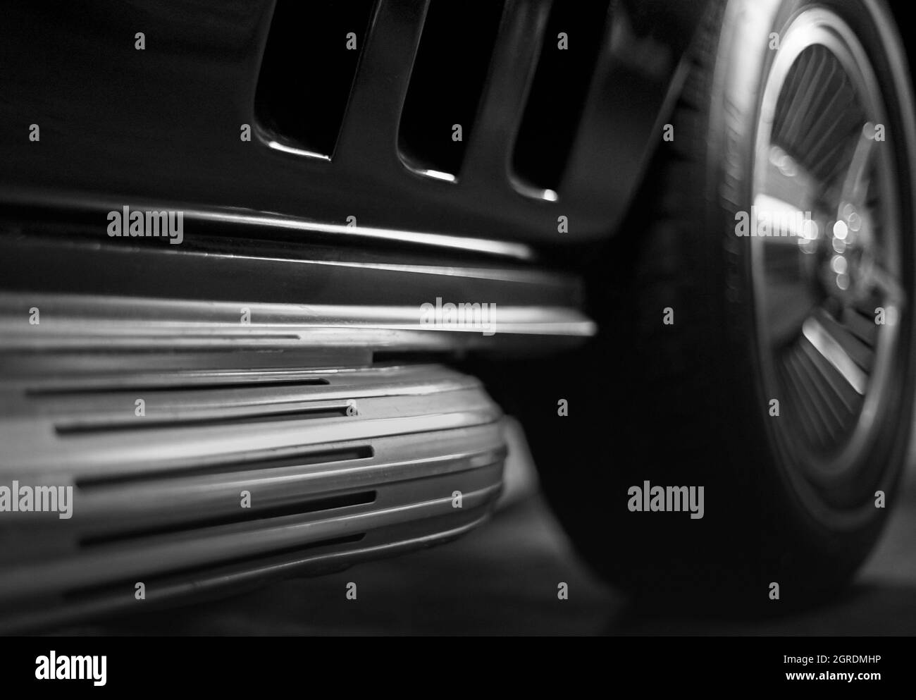 Grayscale closeup of the car's tire Stock Photo - Alamy