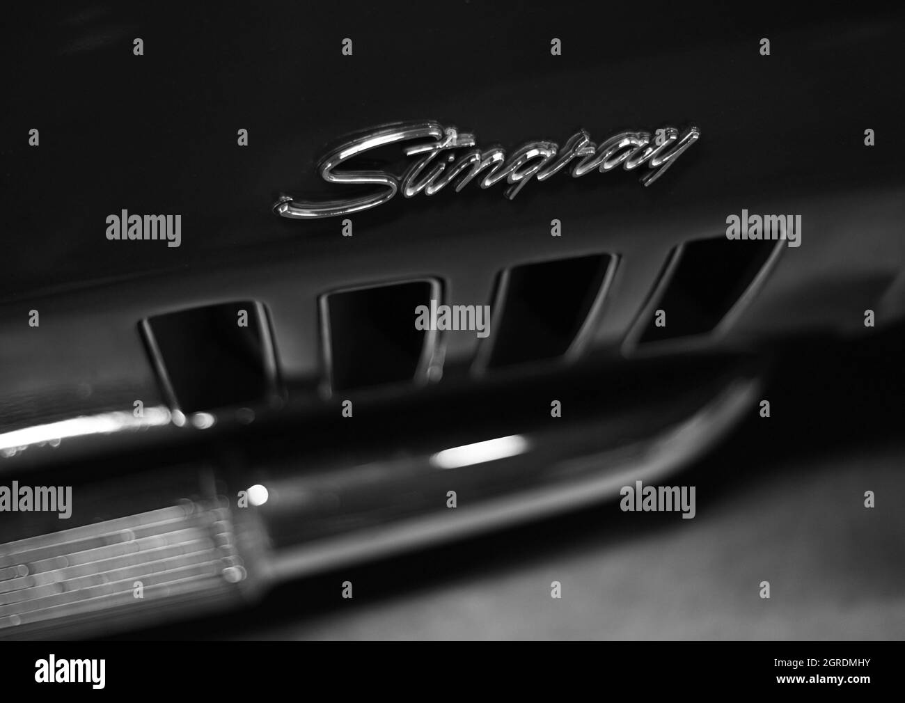 Corvette car stingray Black and White Stock Photos & Images - Alamy