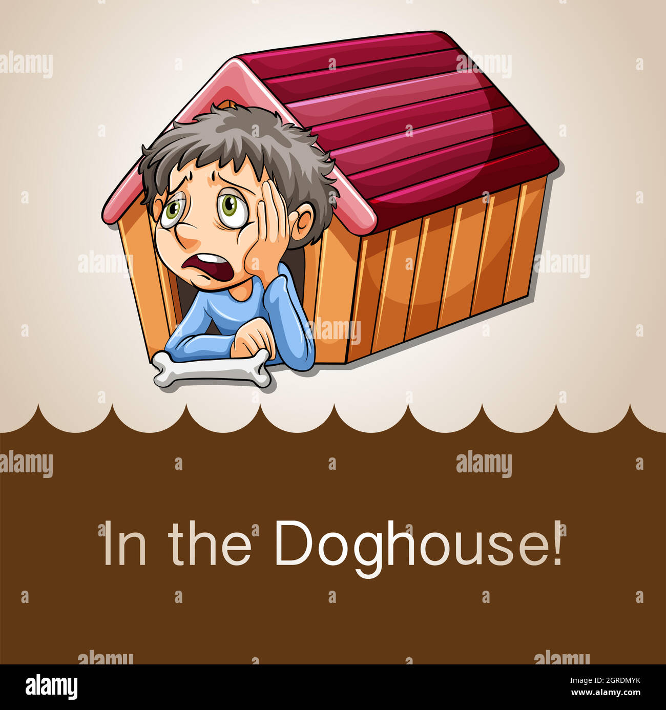 Doghouse Stock Vector Images - Alamy