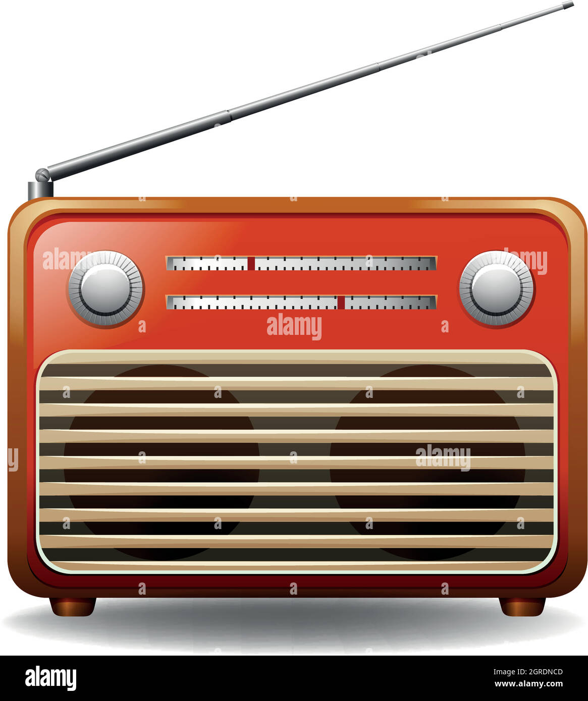 Orange vintage radio hi-res stock photography and images - Alamy