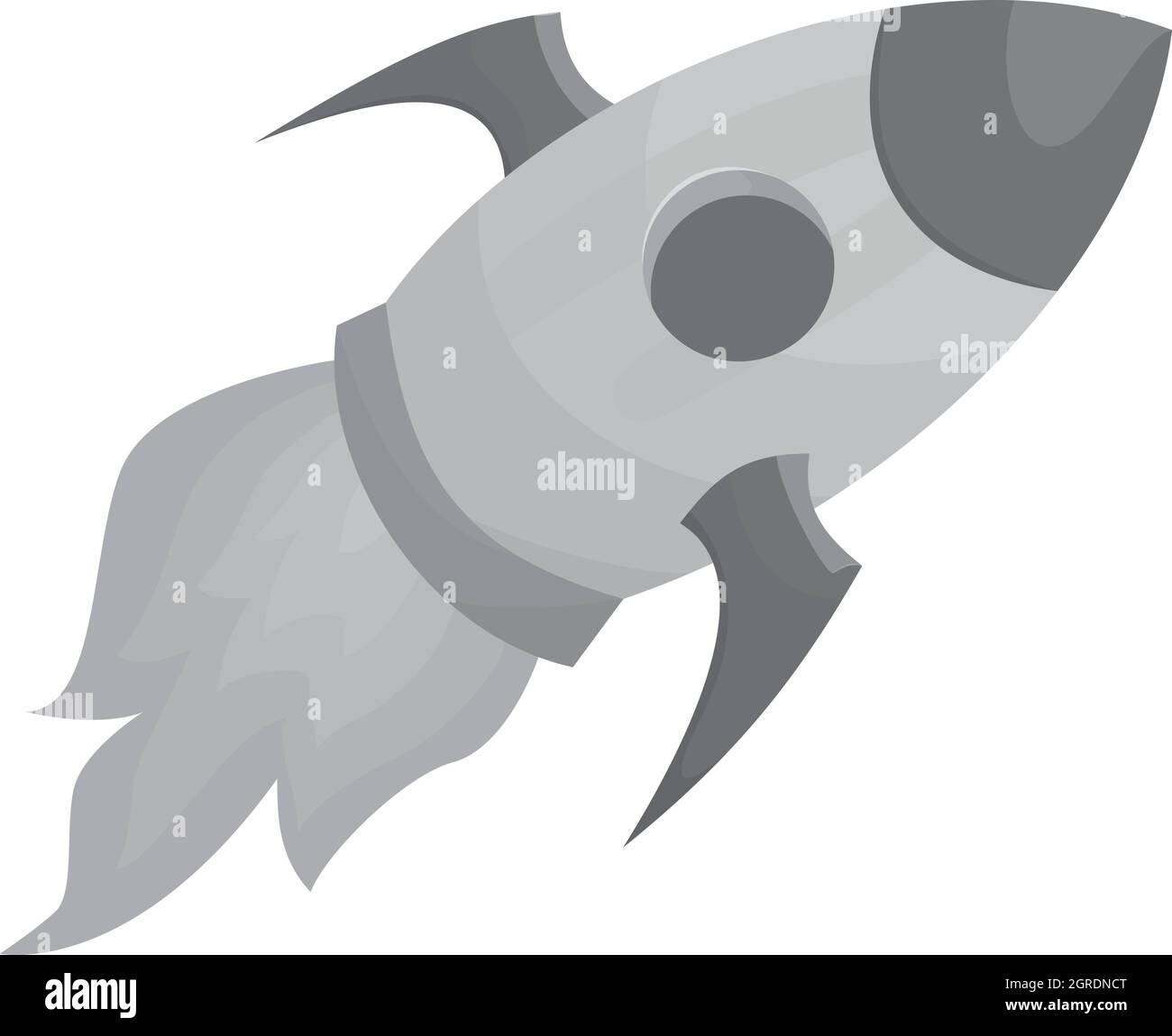 Flying rocket icon, black monochrome style Stock Vector Image & Art - Alamy