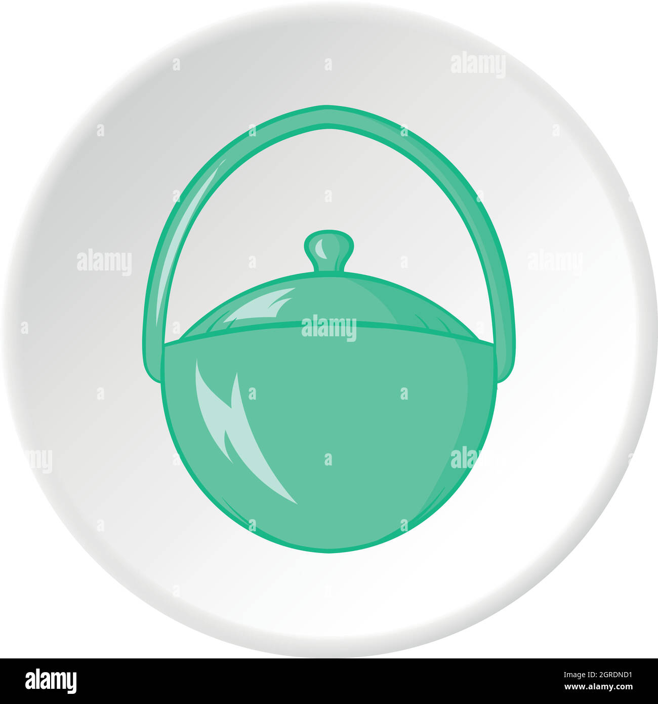 Bowler for food icon, cartoon style Stock Vector Image & Art - Alamy