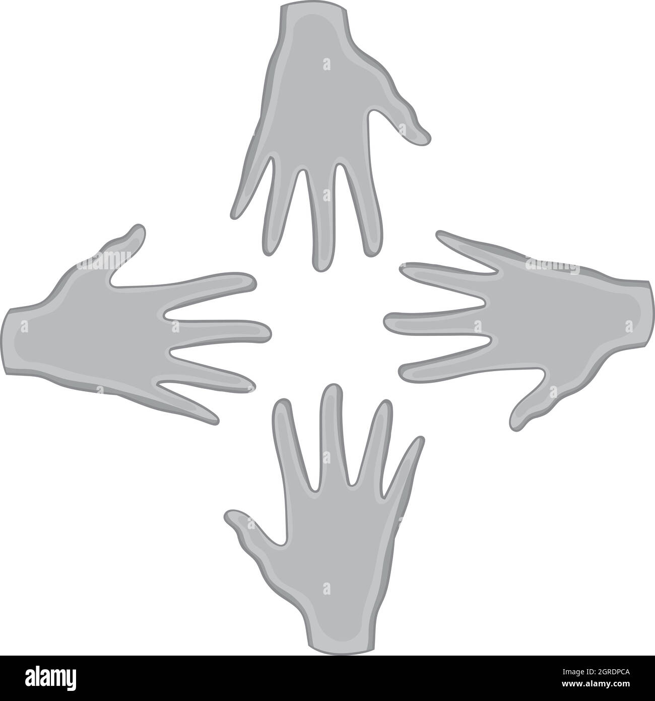 Hands helping icon hi-res stock photography and images - Alamy