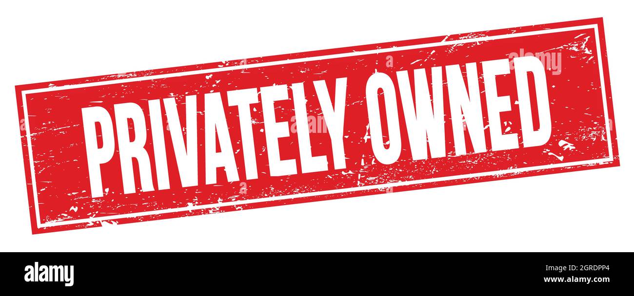 Privately owned sign Cut Out Stock Images & Pictures - Alamy