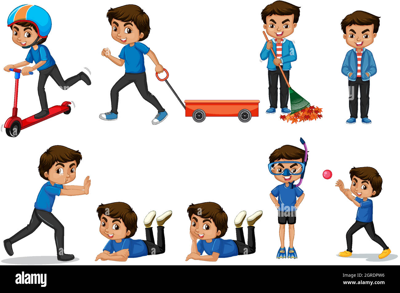 Colour in activities Stock Vector Images - Alamy