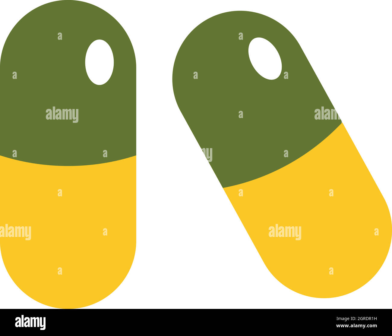 Pills icon in flat style Stock Vector Image & Art - Alamy