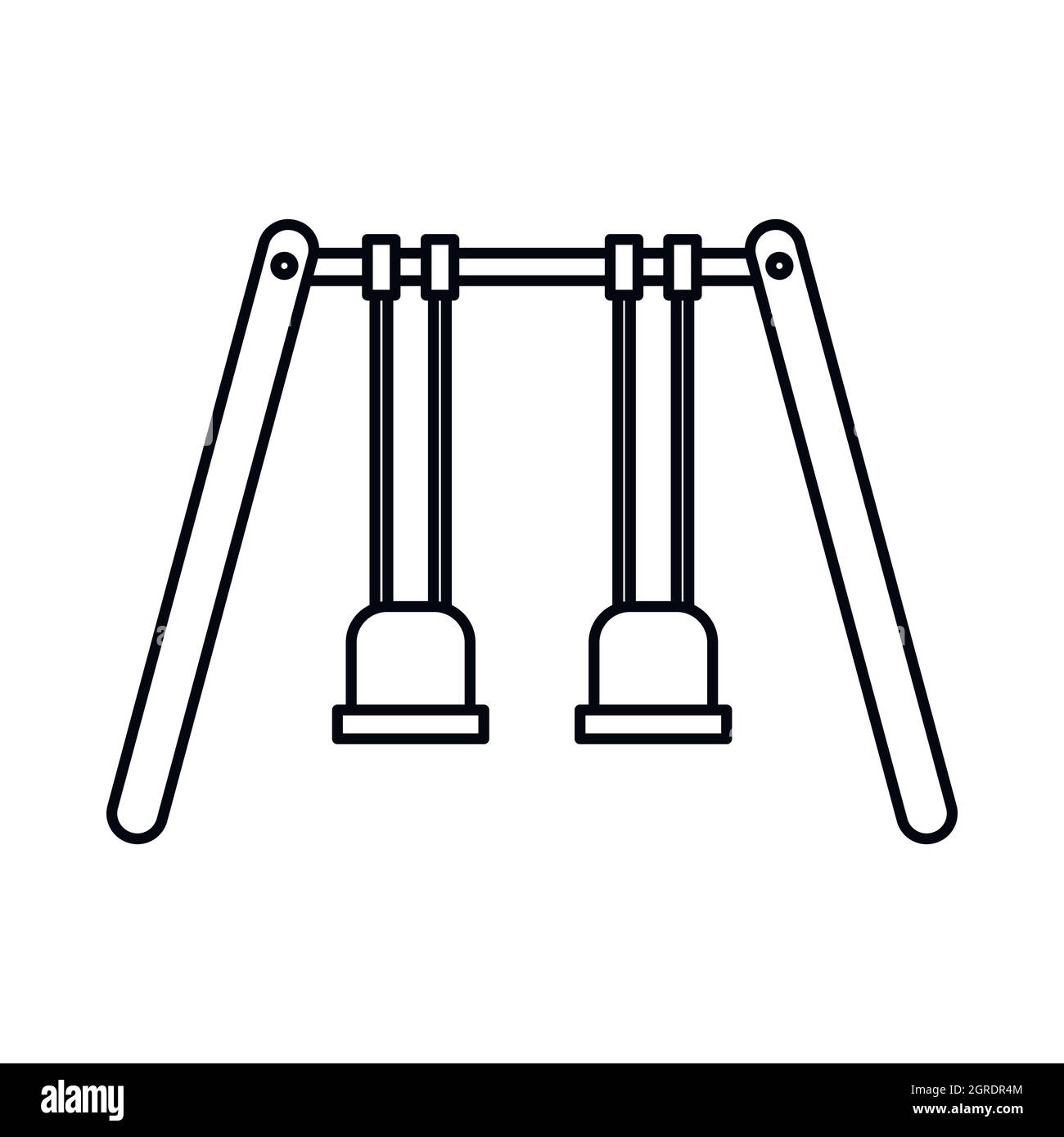 Empty swing black and white hi-res stock photography and images - Alamy