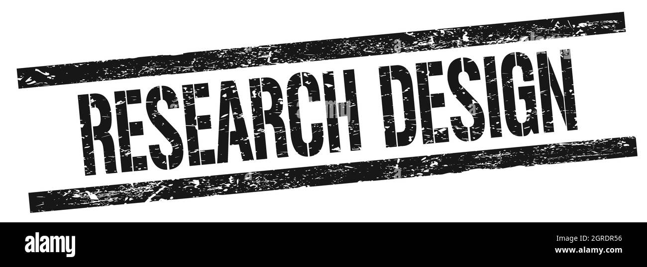 RESEARCH DESIGN text on black grungy rectangle stamp sign Stock Photo ...