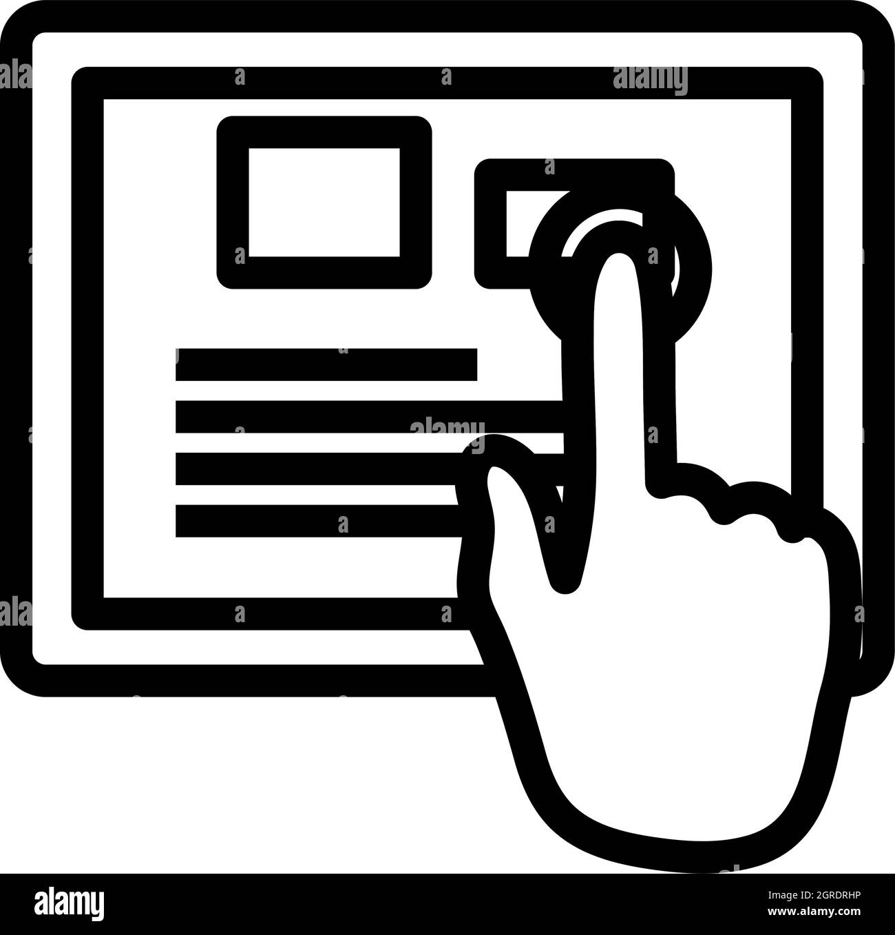 Tablet icon hi-res stock photography and images - Alamy