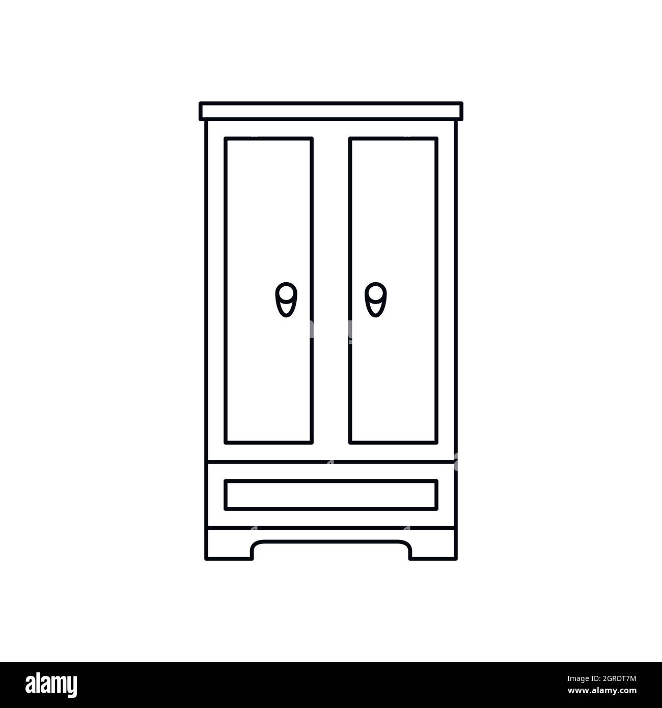 Bedroom in modern style Cut Out Stock Images & Pictures - Alamy