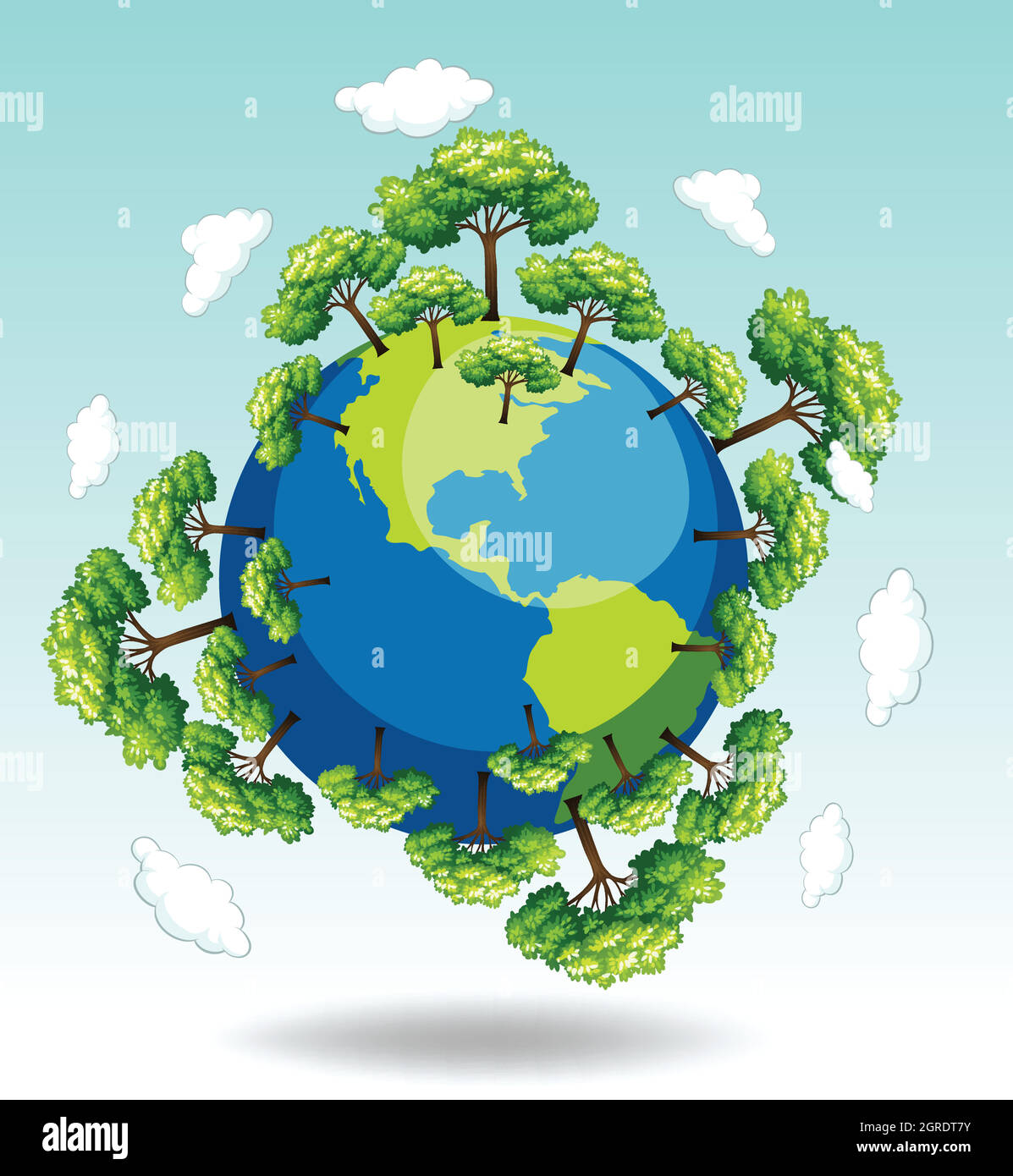 Forests around the earth Stock Vector Image & Art - Alamy