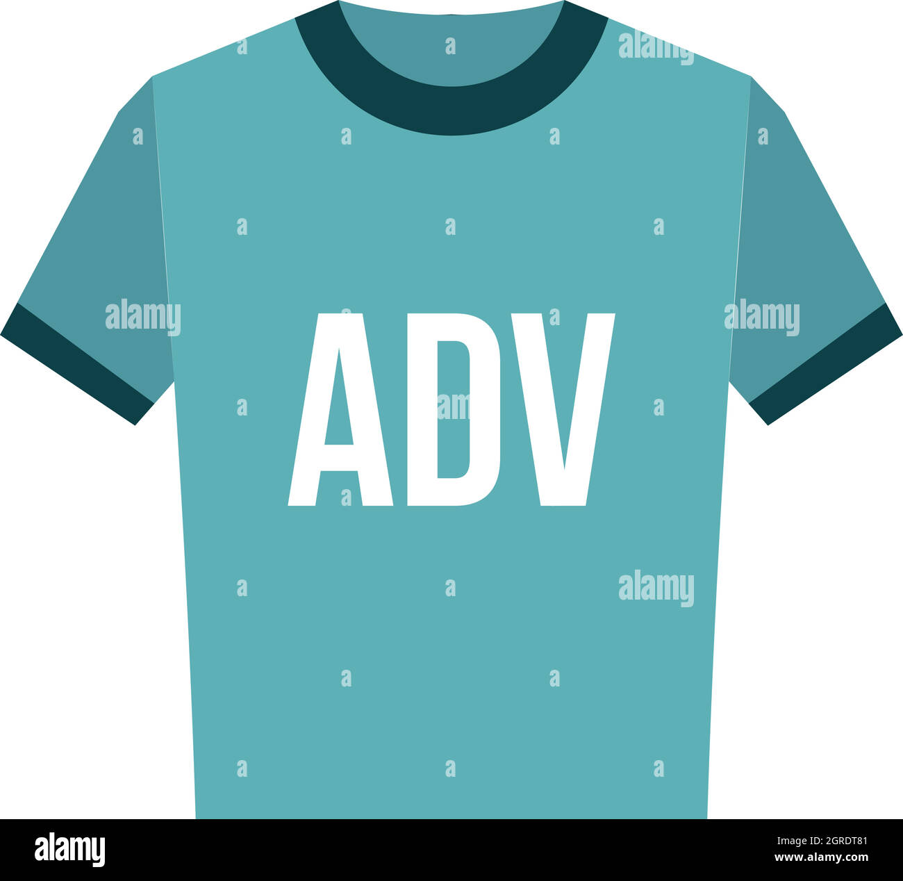 Blue shirt with ADV inscription icon Stock Vector Image & Art - Alamy