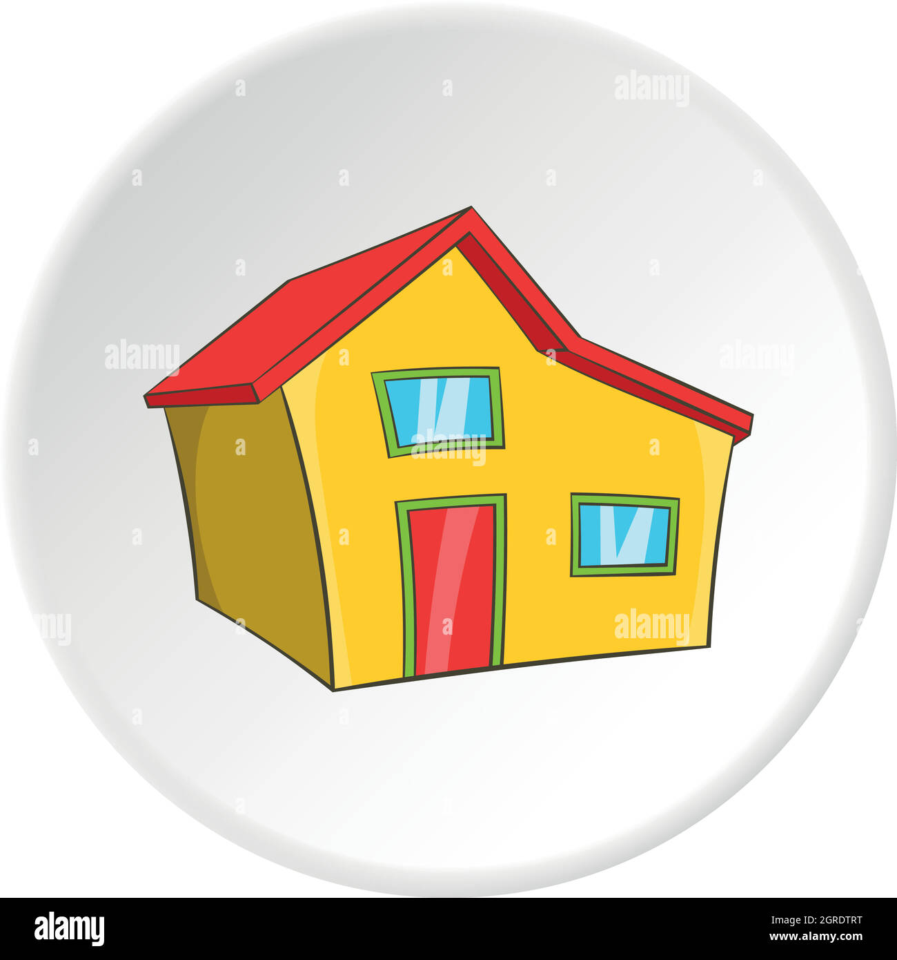 Large red building white Stock Vector Images - Alamy