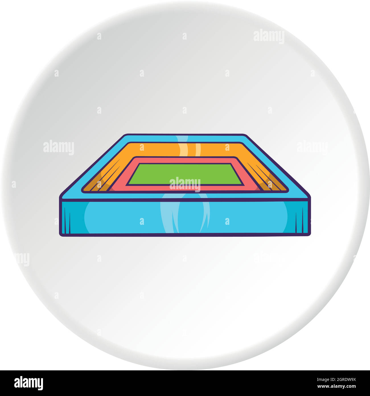 Square stadium icon, cartoon style Stock Vector Image & Art - Alamy
