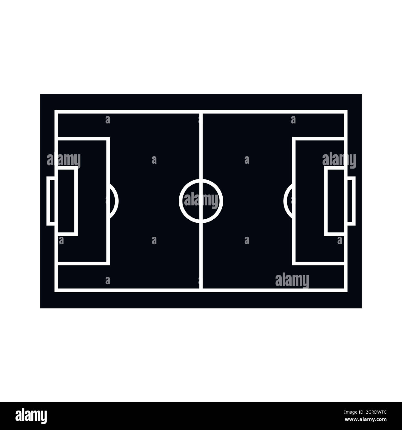 Soccer field icon in simple style Stock Vector Image & Art - Alamy