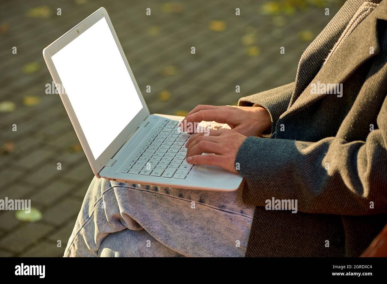 Focus on mockup laptop hi-res stock photography and images - Alamy