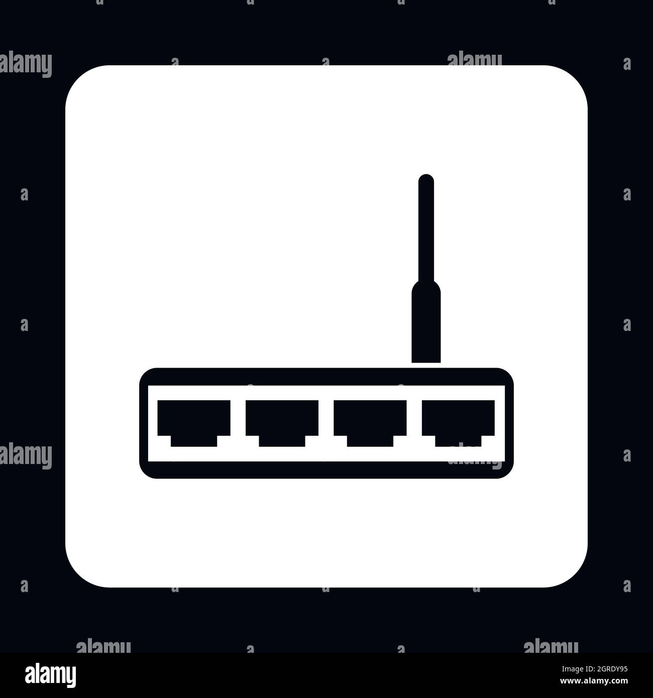 Modem icon, simple style Stock Vector Image & Art - Alamy
