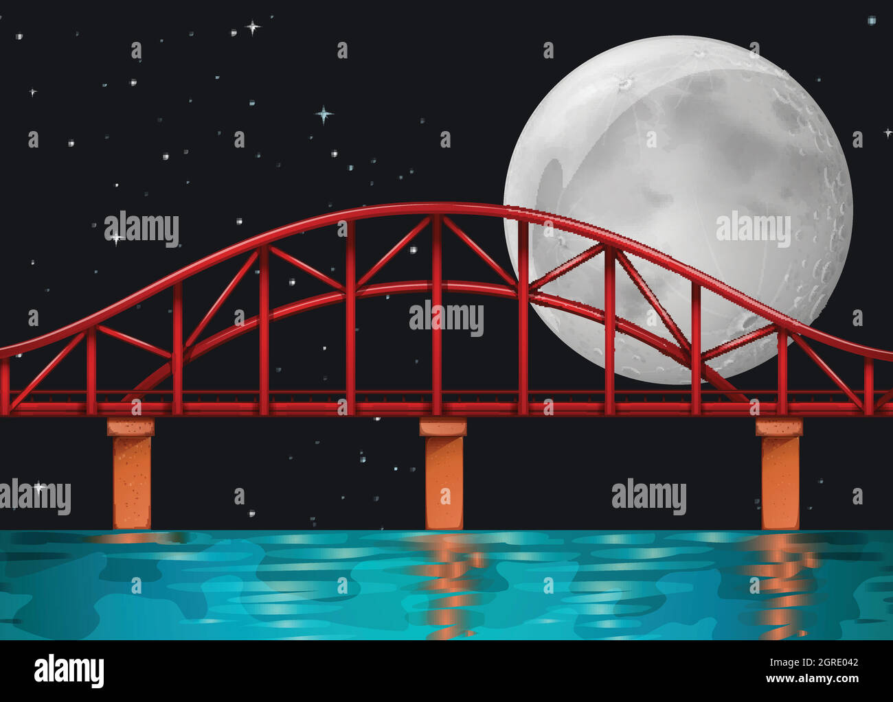 Bridge structure Stock Vector Images - Alamy